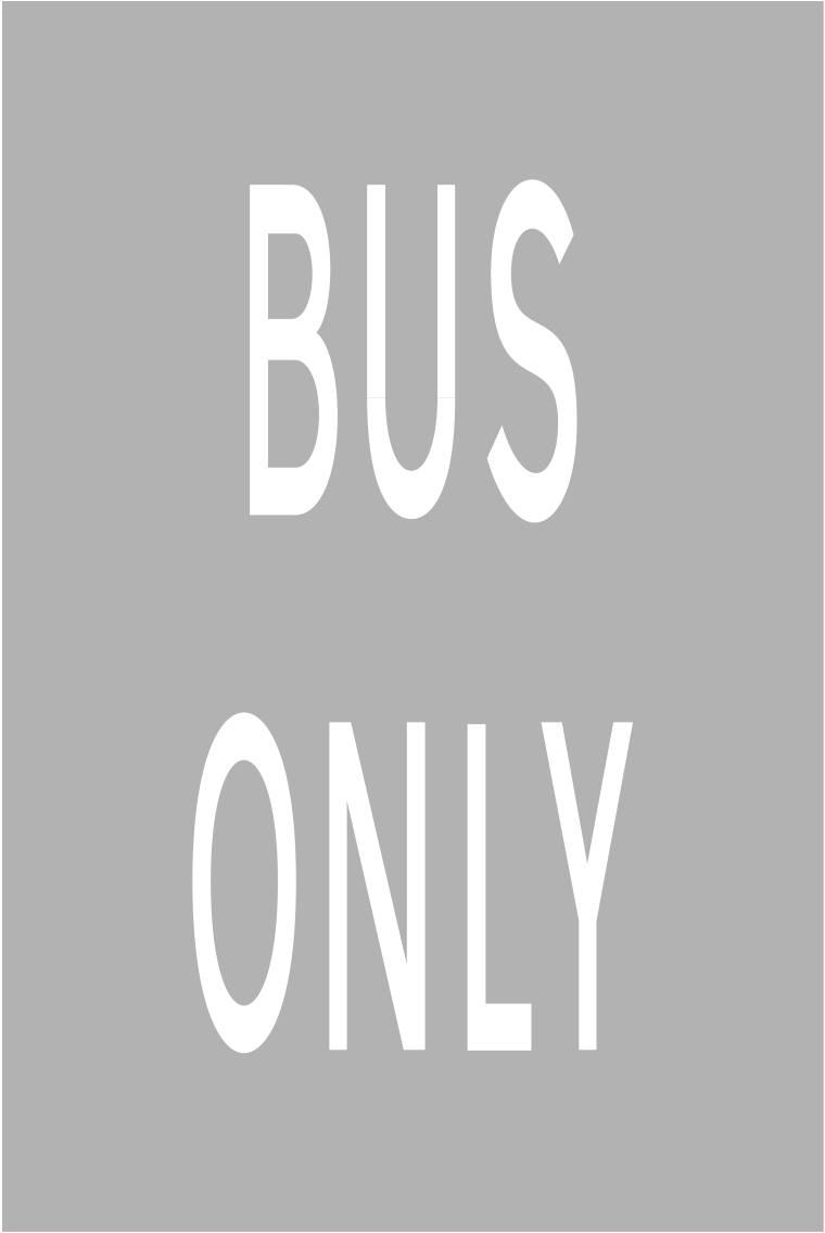 Start of a route for buses only road marking road marking - UK Road Marking
