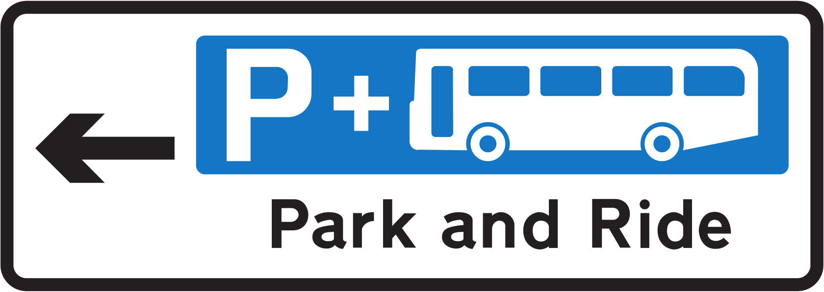 Direction to parking places associated with "Park and Ride" schemes ...