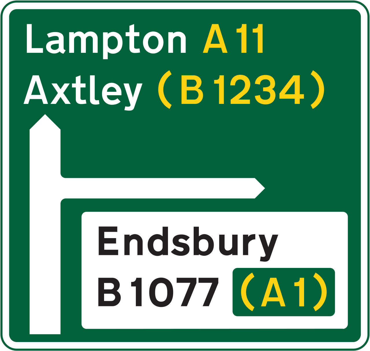 Indicates a primary route that leads to a non-primary route and a non ...