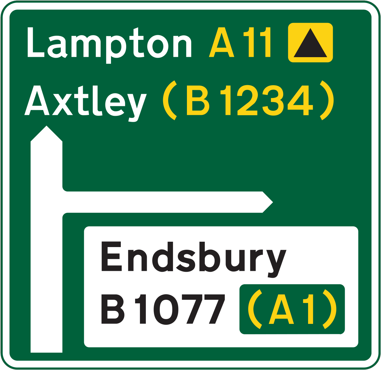 Indicates the road number drivers should follow on a diversion route ...
