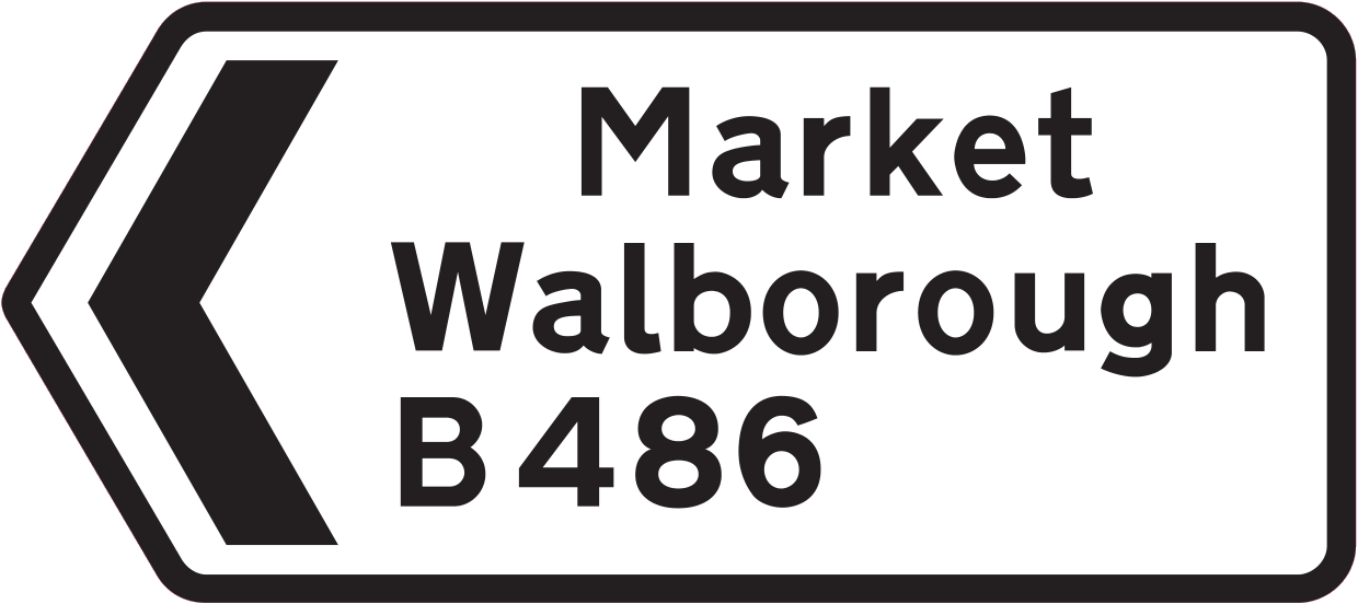 A non-primary route sign - UK Road Sign