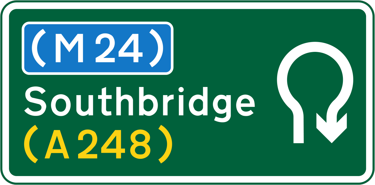 U-turn should be made at a roundabout ahead to follow the route to the ...