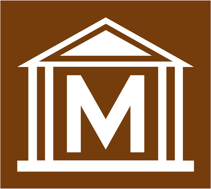 Museum (England) attraction symbol sign - UK Road Sign