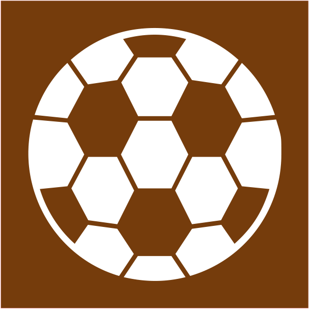 Football ground symbol sign - UK Road Sign