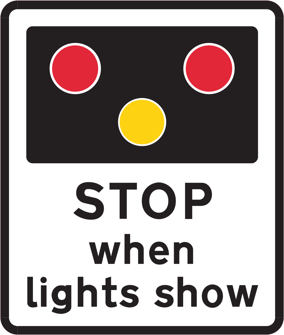 Advance warning of light signals at a level crossing with or without a ...