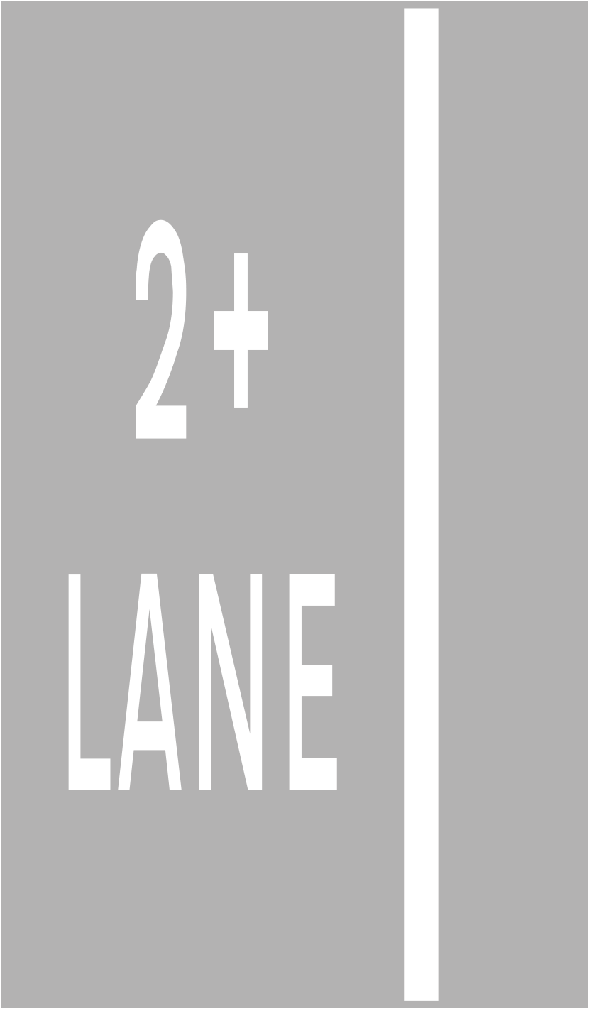 HOV lane road marking road marking - UK Road Marking