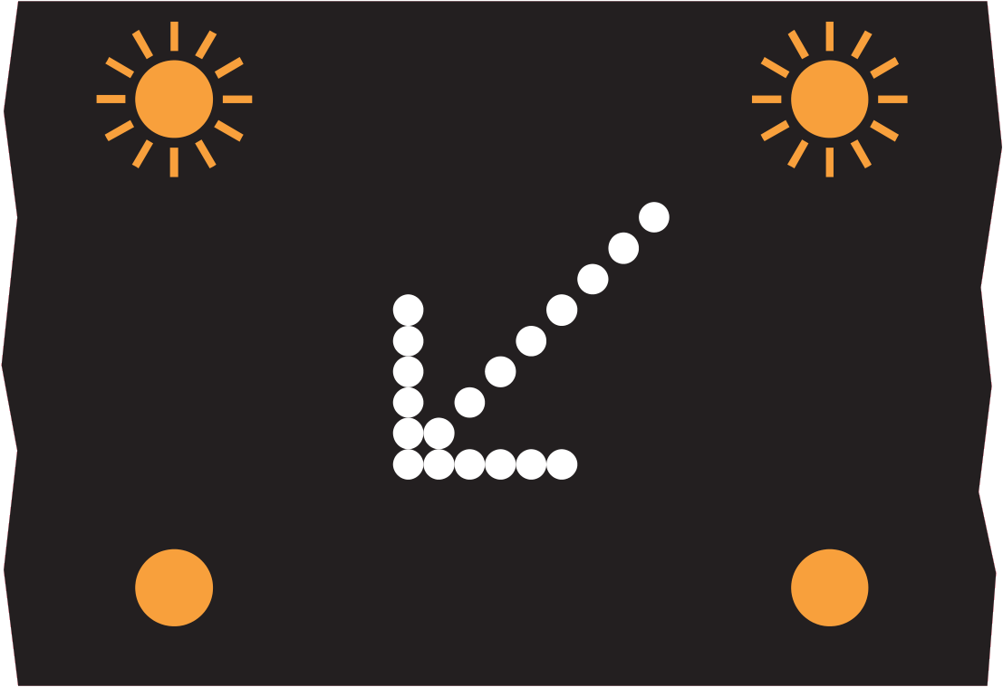 Move to adjacent lane sign - UK Road Sign