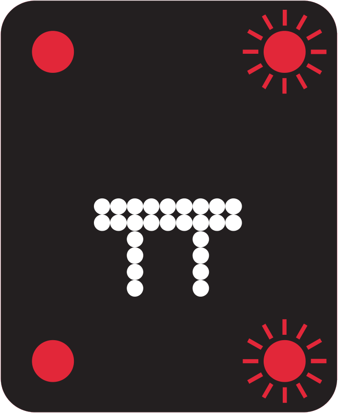 All lanes closed on a 2 lane carriageway sign - UK Road Sign