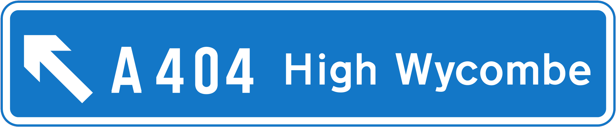 Destination reached by leaving the motorway at the next junction sign ...