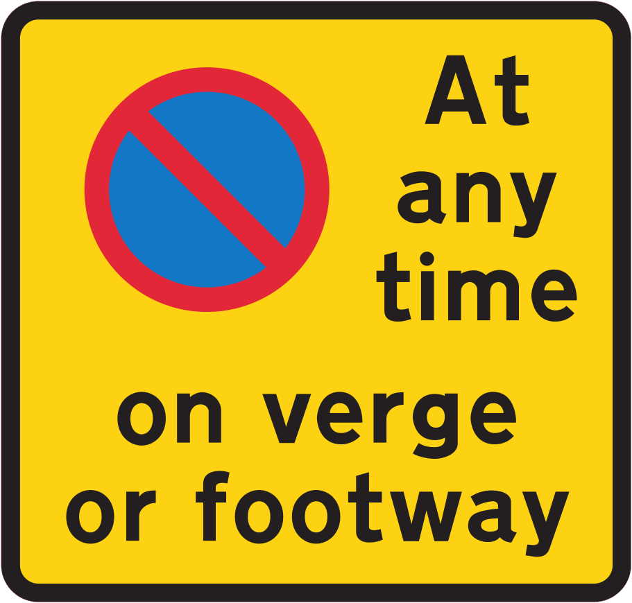 24-hour clearway where waiting on a verge or footway and stopping on ...