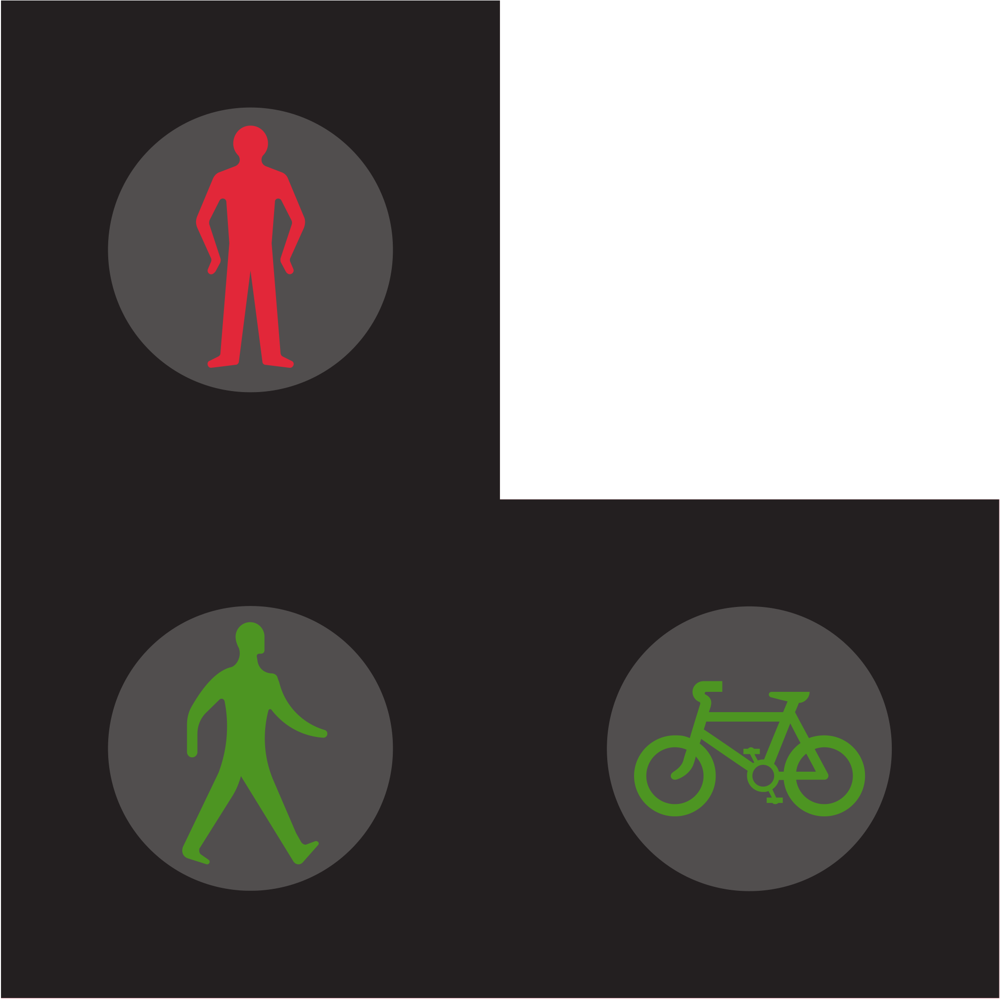 Far-side signals for Toucan crossing sign - UK Road Sign