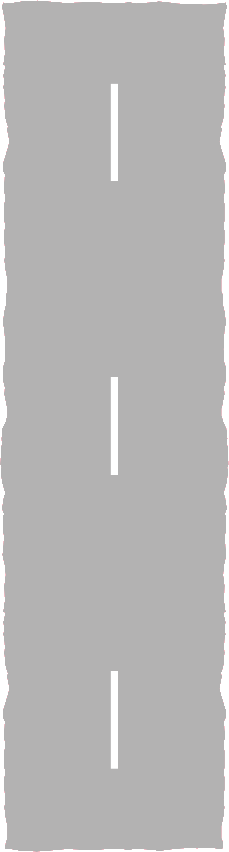 Centre line on a single carriageway road road marking - UK Road Marking