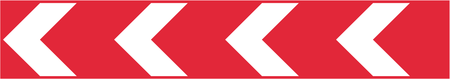 Sharp deviation of route to the left at road works or other temporary ...