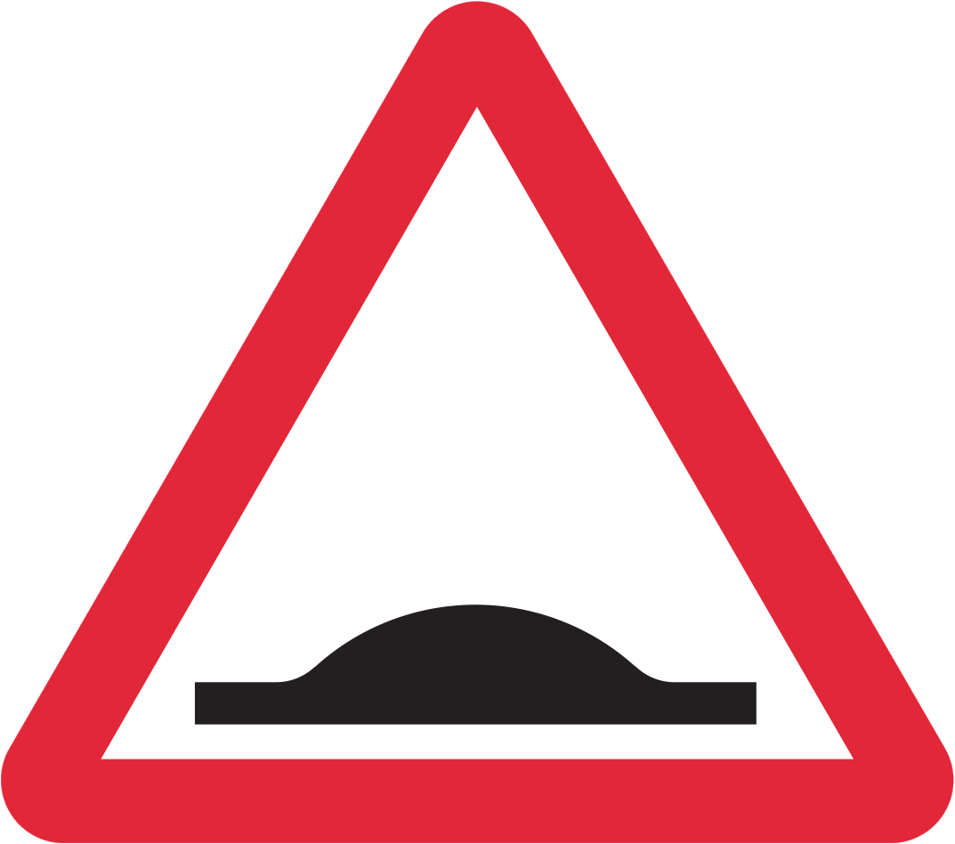 Road humps sign - UK Road Sign