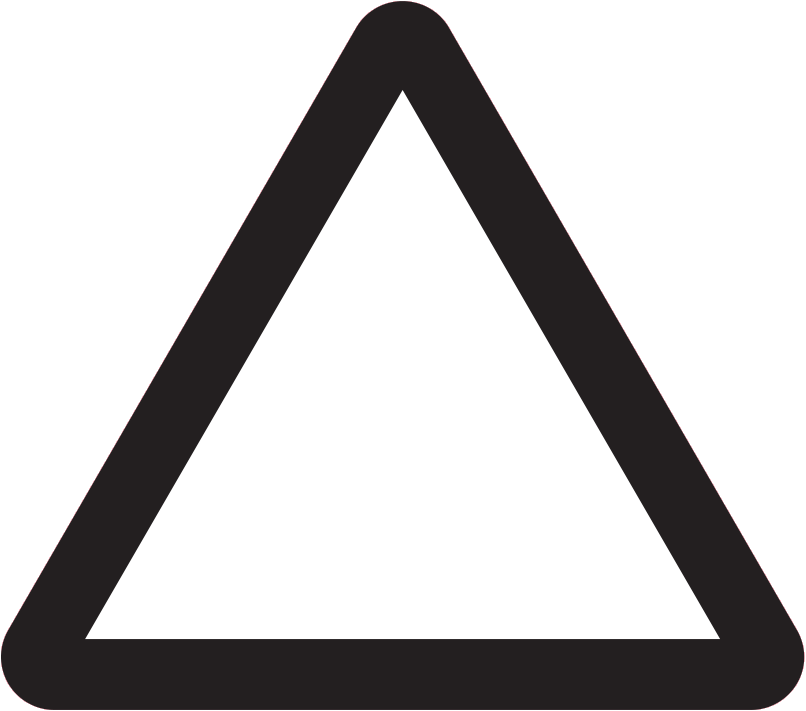 Warning about a potential hazard ahead sign - UK Road Sign