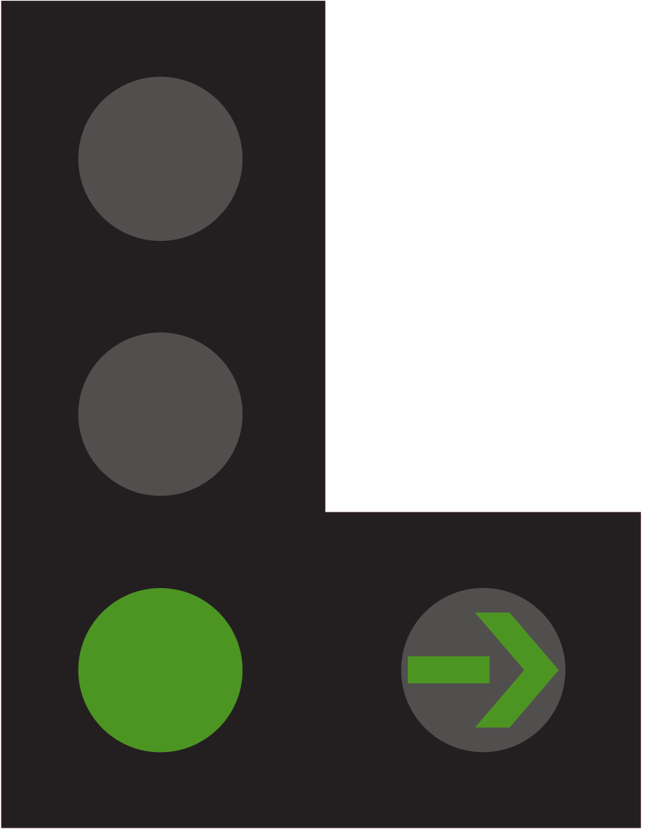 You can go straight ahead, and turn left or right sign - UK Road Sign