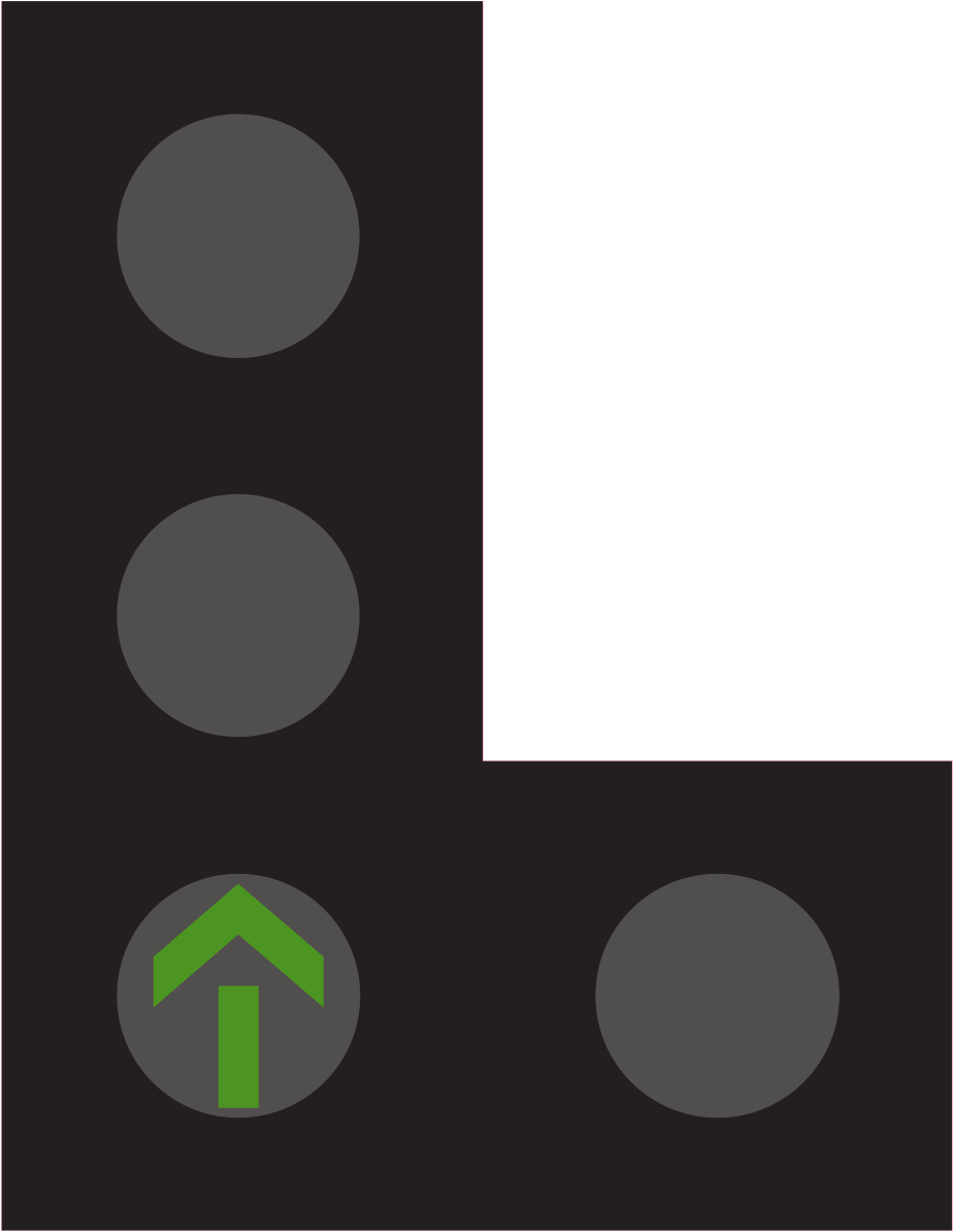 You must wait until the right turn arrow shows before you turn right ...