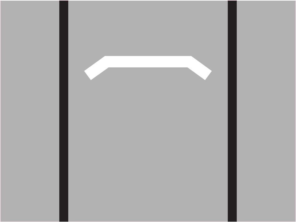Stop line for trams at traffic signals road marking road marking - UK ...