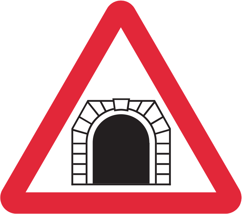 Tunnel sign - UK Road Sign