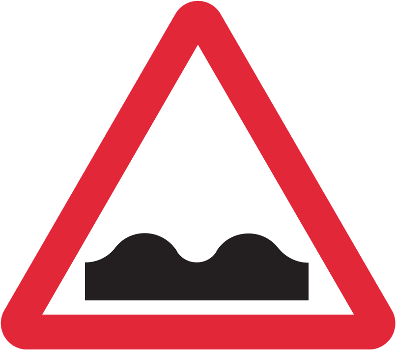 Uneven road sign - UK Road Sign