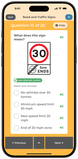 AI Driving Theory Test Practice App For The 2025 DVSA Theory Test